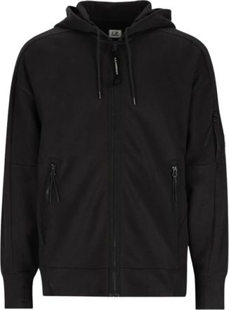 C.P. Company Diagonal Raised Fleece Sweatshirt - - Sweatshirts & Hoodies - Herren - Schwarzk - L