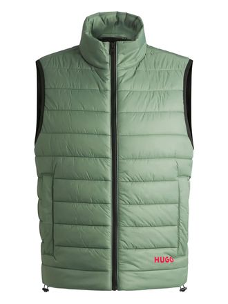 HUGO BOSS gilet matelassé à fermeture zippée - Vert
