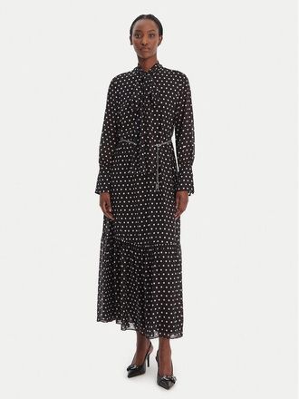 Michael Kors Hemdkleid MR68394K9J Schwarz A-Line Fit