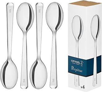 Opinel Opinel Schachtel mit vier Löffeln Perpétue aus Edelstahl, leicht zu reinigen, praktisch, 254617, Black