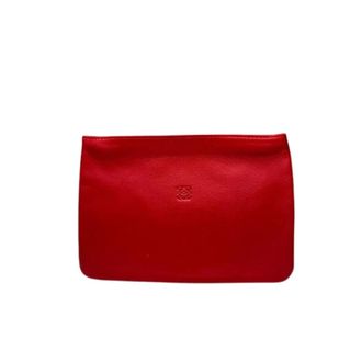Loewe Pre-owned Leder Clutch - - Pre-owned - Damen - Rot - ONE SIZE