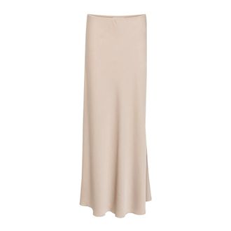 Karen by Simonsen Elastischer Bund Simply Taupe Rock - - Skirts - Damen - Beige - XS