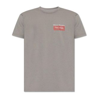 Maison Margiela Homme, Tops, Gris, Taille: XS T-shirt avec logo
