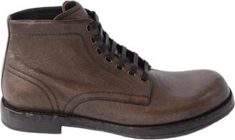 Dolce & Gabbana Homme, Chaussures, Brun, Taille: 40 EU Bottes &agrave; lacets