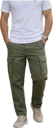 Lyle & Scott Homme, Pantalons, Vert, Taille: W33 Cargo Pantalons