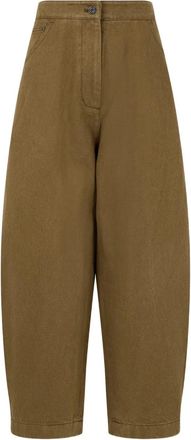 TOMBOY pantalon fusel&eacute; &agrave; taille &eacute;lastiqu&eacute;e - Marron