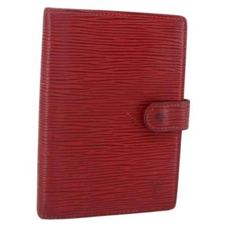 Louis Vuitton Bureau-Domicile en Cuir Pre-owned - Femme - Pre-owned - Rouge - Taille: ONE Size