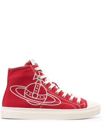 Vivienne Westwood Plimsoll High-Top-Sneakers - Rot