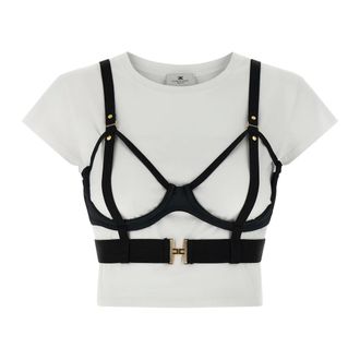 Elisabetta Franchi Femme, Sous-v&ecirc;tements, Noir, Taille: 36 FR T-Chemises