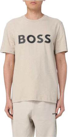HUGO BOSS Homme, Tops, Beige, Taille: 3XL Logo T-Shirt