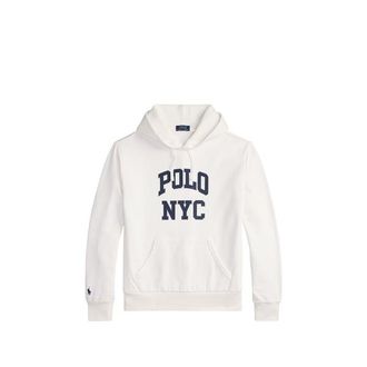 Polo Ralph Lauren Hoodie imprim&eacute; en coton m&eacute;lang&eacute;