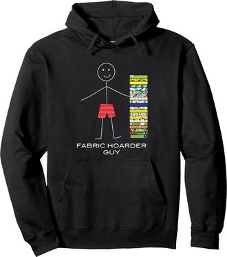 Whyitsme Design Lustiges Herren-N&auml;hen, Jungen lieben Stoff. Pullover Hoodie