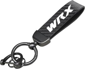 Generic Porte-clés De Voiture En Cuir De Fibre De Carbone Pour Subaru WRX Avec Daccessoire De Voiture Anti-perte