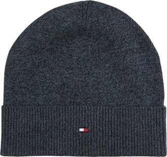 Tommy Hilfiger Th Flag Lightweight Beanie Am0Am14068 Bonnet, Blue (Space Blue), Taille Unique Homme