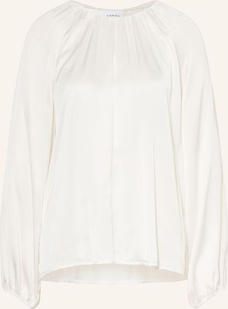 Comma Comma Blusenshirt Aus Satin weiss