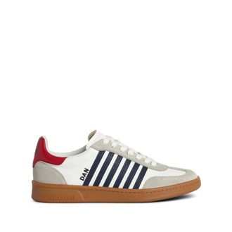 Dsquared2 Homme, Chaussures, Multicolore, Taille: 40 EU Blanc Bleu Rouge Baskets M1424