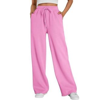 Generic Pantalon daffaires pour femme 2024 Automne/Hiver &Eacute;lastique Taille haute Pantalon Sanitary Pantalon d&eacute;contract&eacute; Jambes larges Pantalon de sport V&ecirc;temen