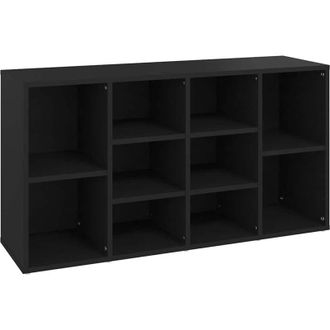 vidaXL Schuhbank Schwarz 103x30x55 cm Holzwerkstoff Vidaxl