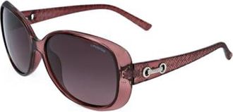 Polaroid P8430 C6T/MR PURPLE Sunglasses Womens Injected, Standard, 58