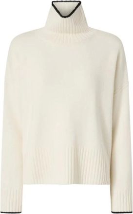 Pinko Pinko, Femme, Pulls, Blanc, Taille: 36 FR Falkland Turtleneck Sweater