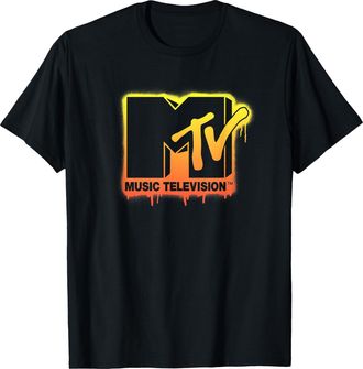Giesswein Music Television Dripping Spray Paint Classic Logo T-Shirt