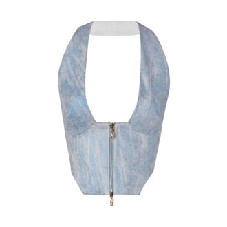 Genny Femme, Tops, Bleu, Taille: 34 FR Top