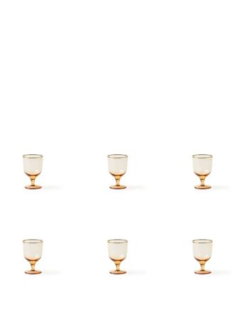 BITOSSI HOME lot de 6 verres à eau Deco - Tons neutres