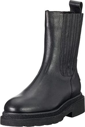 Shabbies Amsterdam Amsterdam Femme Chelsea Shs1301 Bottines &agrave; Lacets en Cuir grain&eacute; Cheville, 1000, 39 EU