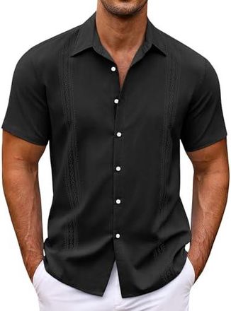 Generic Chemises boutonn&eacute;es &agrave; manches courtes pour hommes, chemisiers &agrave; imprim&eacute; d&eacute;contract&eacute;, chemise boutonn&eacute;e, vacances, &eacute;t&eacute;, plage, t-shirts &agrave; col &agrave; revers 