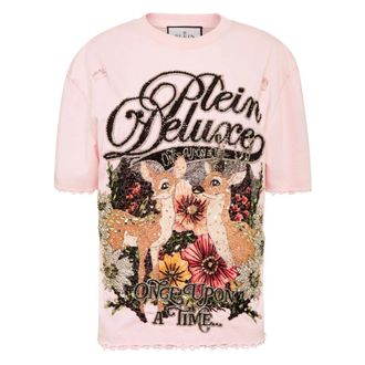 Philipp Plein Femme, Tops, Rose, Taille: 40 FR T-shirt en jersey