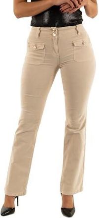 Morgan Femme 242-poleno Pantalon, Ivoire, 40 EU