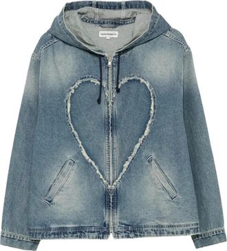 Carne Bollente Homme, Vestes, Bleu, Taille: M The Love Denim Jacket