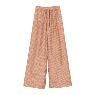 Herno Pantaloni in seta A fantasia Coulisse - - Trousers - Damen - Braun - S