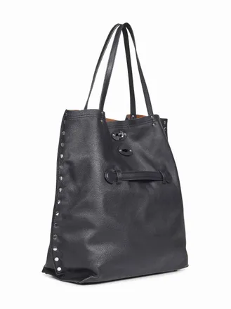 Zanellato Womens Tote Bag Aspasso Black Leather Bovine (top Grain) Handbags Hand