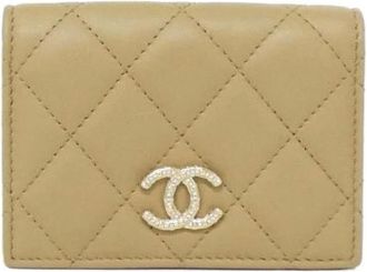 Chanel Pre-owned Pochette en cuir dagneau Ap4733 - Femme - Pre-owned - Beige - Taille: ONE Size