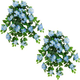 Nearly Natural 24 Zoll UV-best&auml;ndige k&uuml;nstliche Hortensien H&auml;ngepflanze (Indoor/Outdoor) - 2 St&uuml;ck