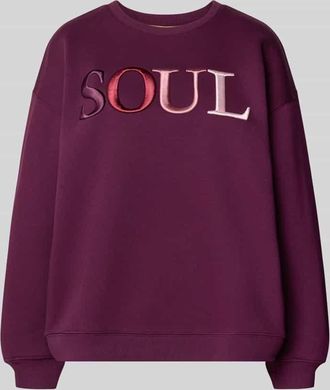 Smith & Soul Oversized Sweatshirt aus Baumwoll-Mix mit Statement-Stickerei