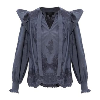 AllSaints Damen, Blusen & Hemden, Blau, MGr&ouml;&szlig;e