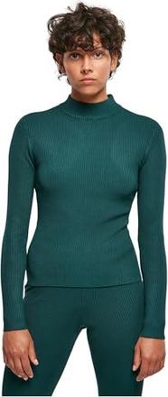Urban Classics Dames Rib Knit Turtelneck Sweater Maillot de surv&ecirc;tement, Jaspe, 3XL Femme