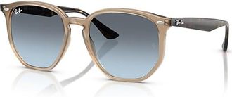 Ray-Ban Rb4306 Sonnenbrillen Havana Fassung Blau Glas 54-19