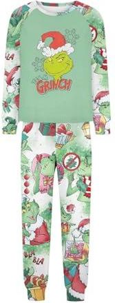 Generic Le Grinch Pyjama Noel Famille De Grinch Ensembles Pull Assorti Deguisement Ensemble Noël Chaud Et Doux Garcon Bebe Couple Hiver Coton Femme The Costum
