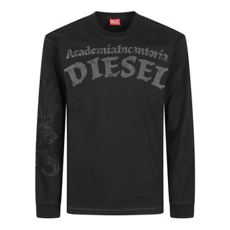 Diesel Homme, Tops, Noir, Taille: XL T-Norm LS AA3 T-shirt &agrave; manches longues