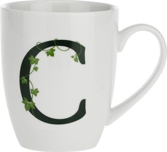 La Porcellana Bianca La porcellana Becher Buchstabe C, wei&szlig;