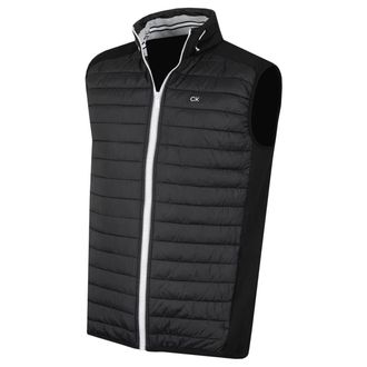 Calvin Klein Herren Hybrid Gilet - Schwarz/Silber - XXXL