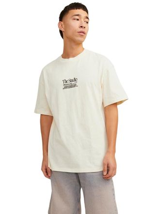 Jack & Jones JORNOTO Graphic Back Tee SS Crew Neck LN