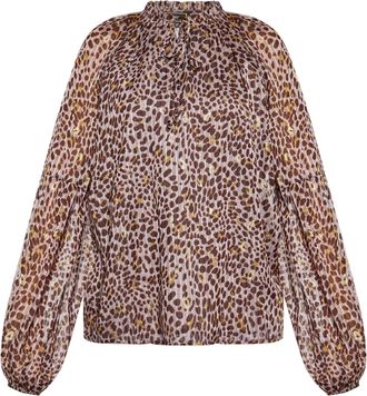 Faina Blusenshirt Damen Hellgrau Mehrfarbig