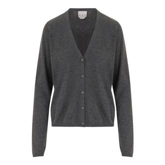 SA SU PHI Kaschmir-Seiden-Strickjacke - - Knitwear - Damen - Grau - XL