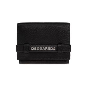 Dsquared2 Leder Portemonnaie Mit Logo - - Accessories - Damen - Schwarzk - ONE SIZE