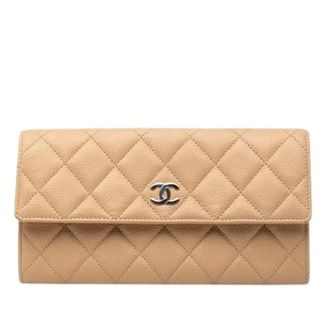 Chanel Pre-owned Long Flap Wallet - - Pre-owned - Damen - Beige - ONE SIZE