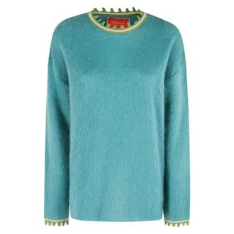 La DoubleJ T&uuml;rkiser Camden Jumper Pullover mit langen &Auml;rmeln - - Knitwear - Damen - Blau - XS
